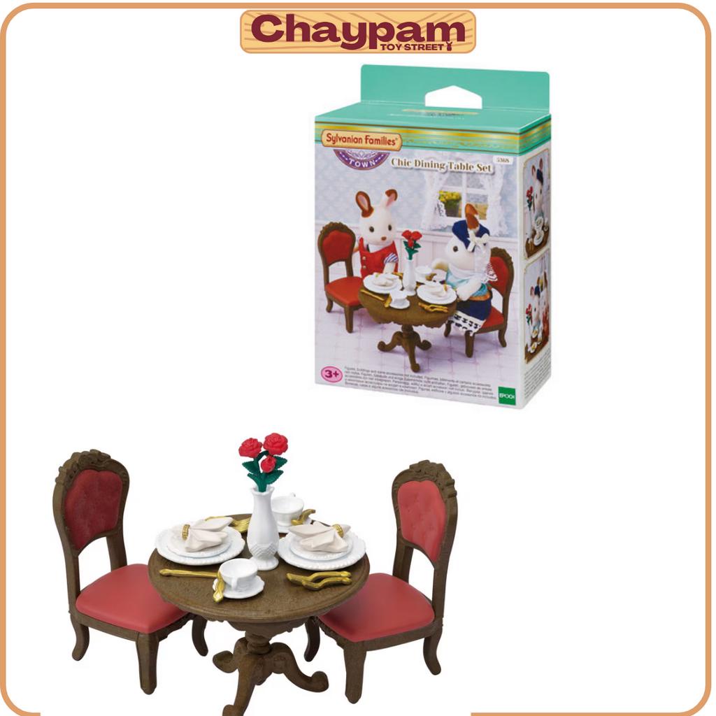 Sylvanian Families Chic Dining Table Set Dollhouse Furniture EPOCH UK ...