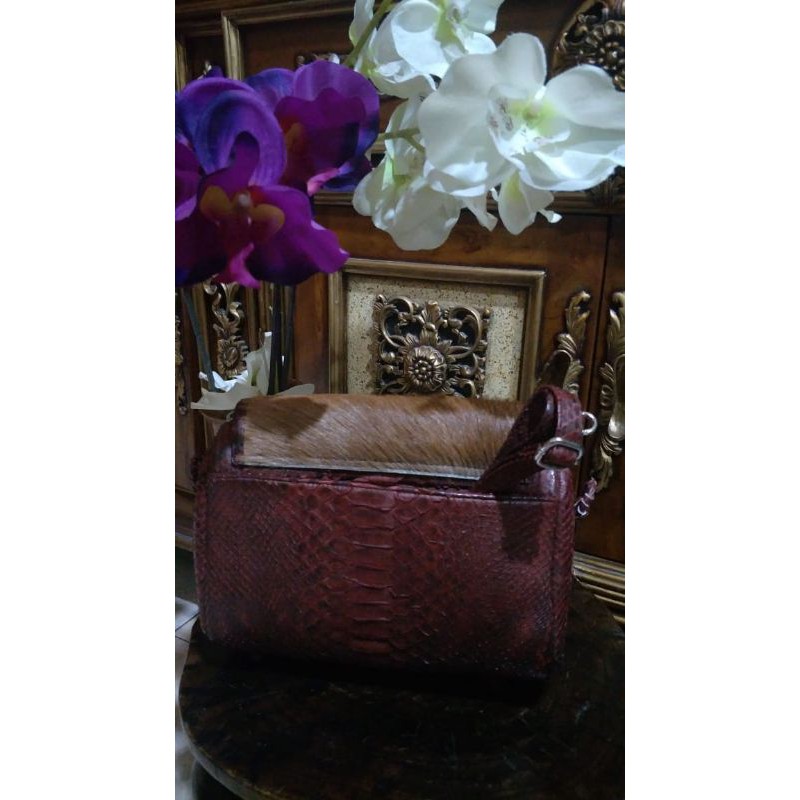Bag / SLING BAG Snake & ORIGINAL Cow Skin (ORIGINAL) | Shopee Philippines