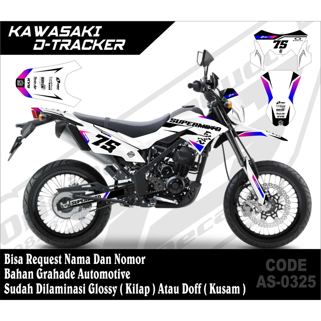 0325 DECALS STICKER FULLBODYT CUSTOM MOTORCYCLE DTRACKER | Shopee ...