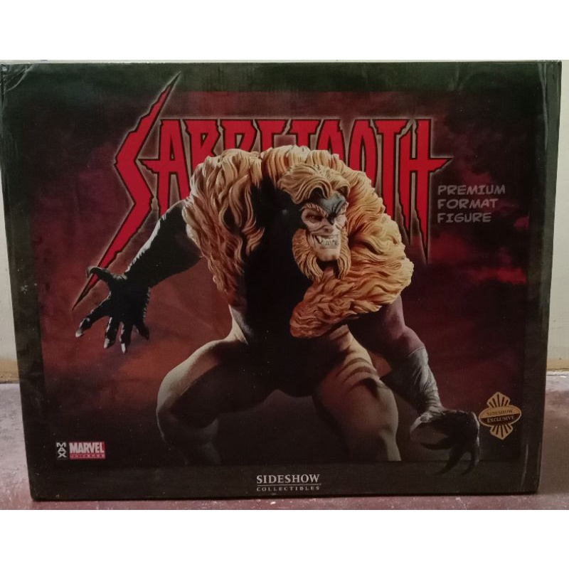 Sideshow "SABRETOOTH PREMIUM FORMAT MARVEL STATUE EXCLUSIVE" WITH EXTRA ...