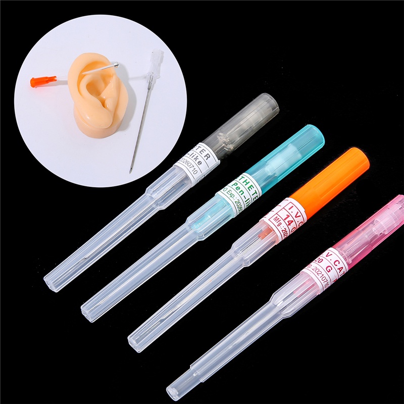 Surgical Steel Sterilised Piercing Needles IV Catheter Needles Painless ...