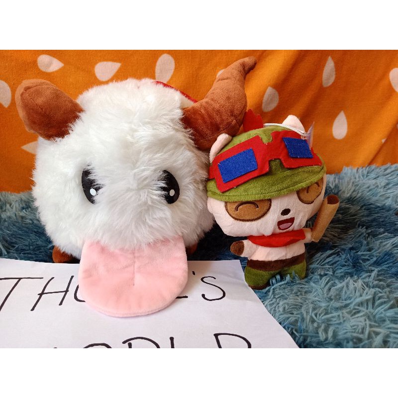 30x25cm League of Legends LOL Poro and Teemo Plush Stuffed Animal Toys ...