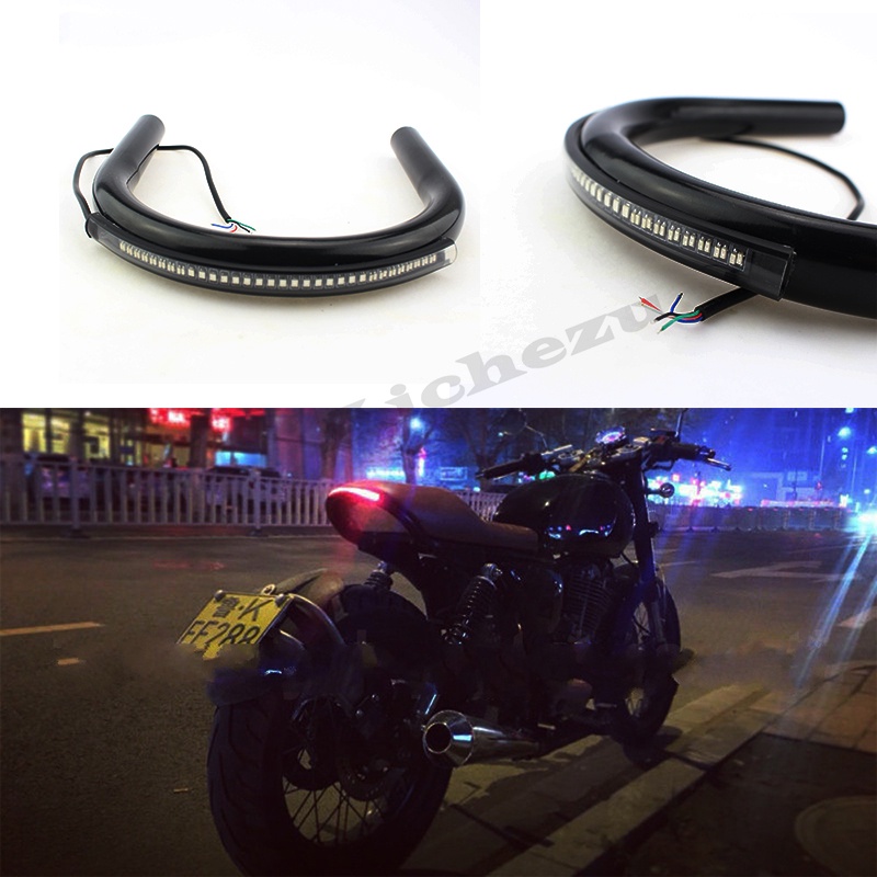 Motorcycle 230mm Black Cafe Racer Rear Seat Frame Hoop Loop Brat Seat ...