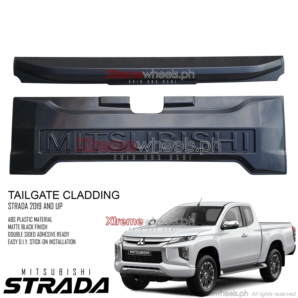 Mitsubishi Strada 2019-2023 Thailand Tail Gate Spoiler and Rear Bumper ...