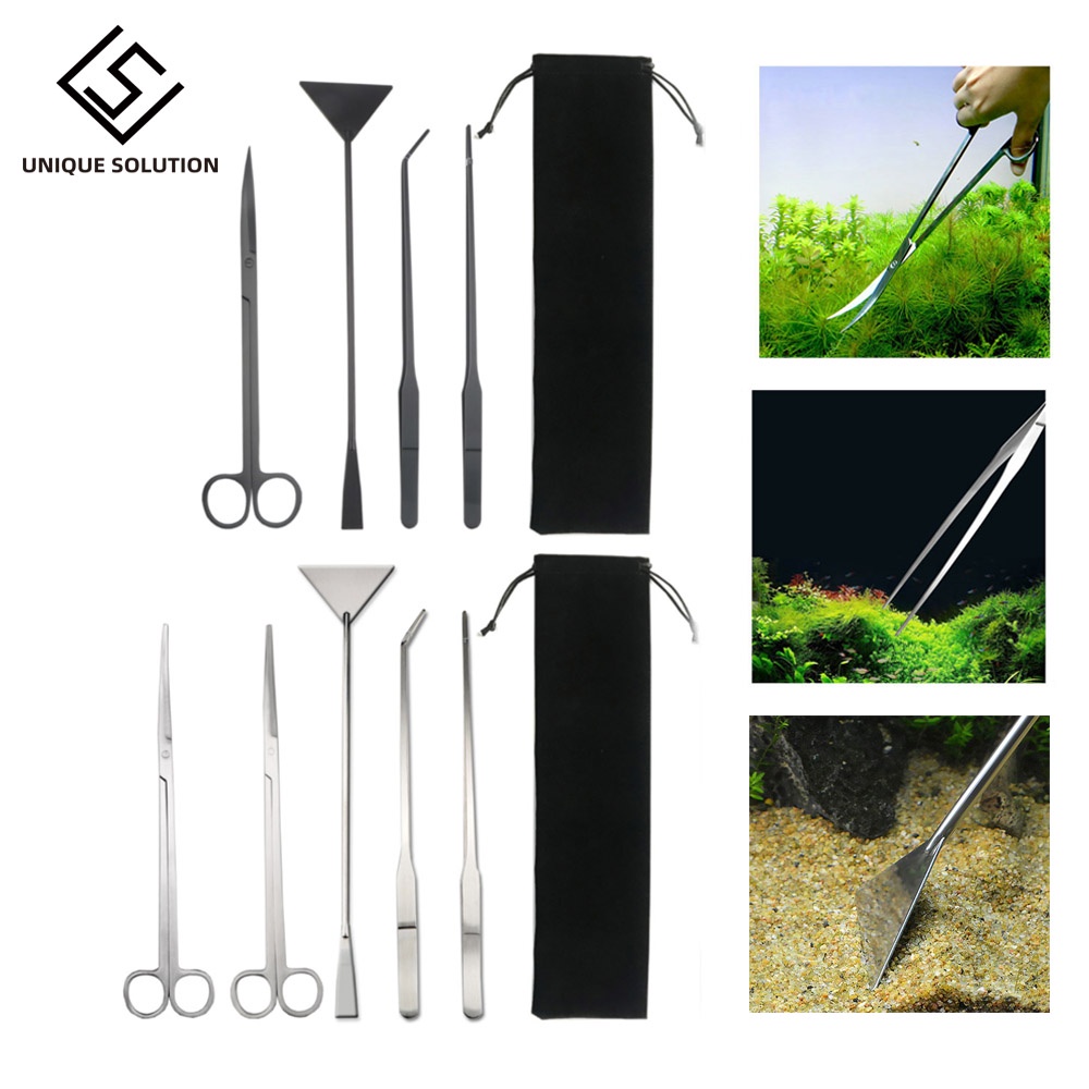 Aquarium Tools Kits Stainless Steel Aquarium Terrarium Set Aquarium ...