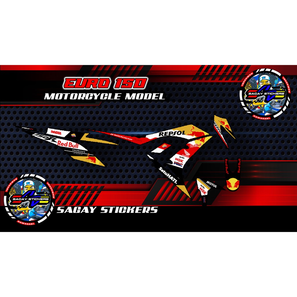 Euro Flash / Viperman 150 DECALS FREE MAGS STICKER | Shopee Philippines