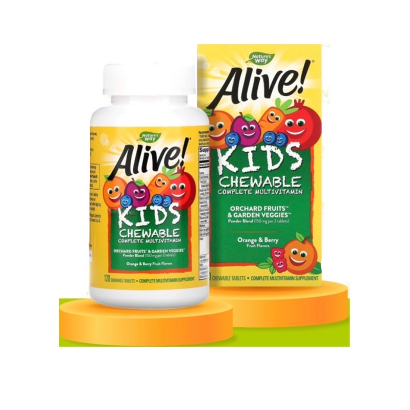 Nature's Way Alive! Kid's Chewable Complete Multivitamin 120 tablet ...