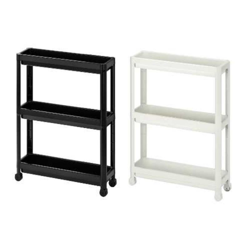VESKEN Ìkea Cart, White/ Black 54x18x71 cm (21 1/4x7 1/8x28 ") | Shopee ...