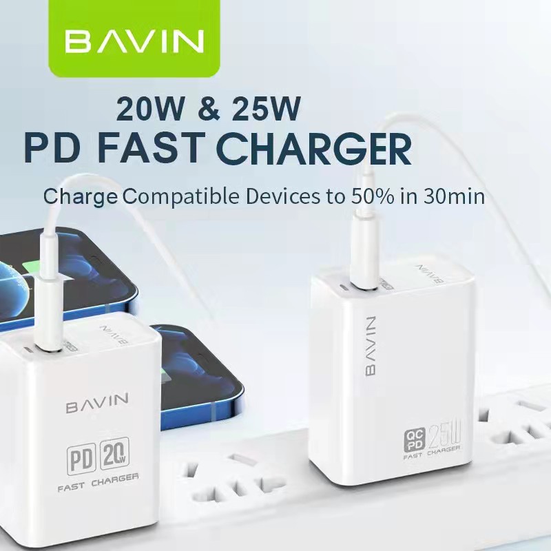 [GK] BAVIN PD Fast Charger Adapter PC657 25W & 20W Type-C Power ...