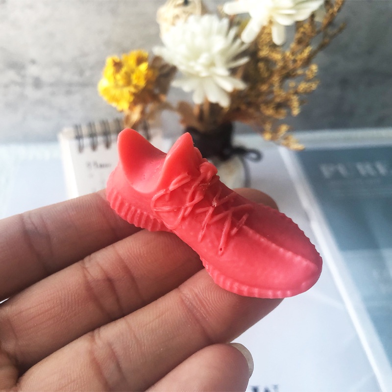 Mini shoe chocolate mold Coconut YEEZY 350 shoe scented candle mold ...