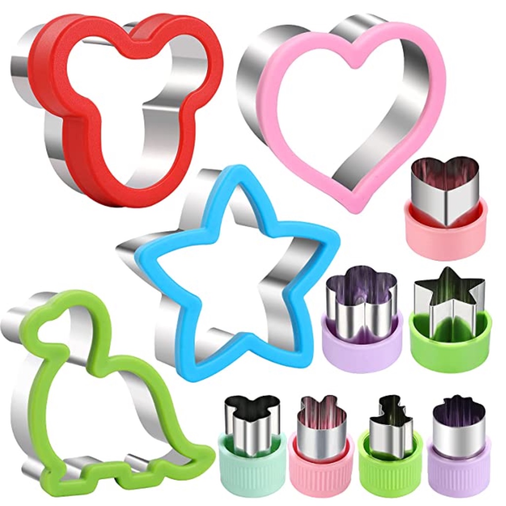 Food Cutter Baby Fruit Vegetable Cookie Rice Sandwich Cutter Shaper ...