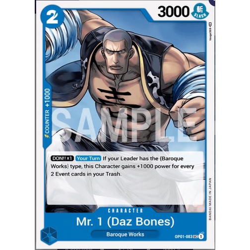 MR.1 DAZ.BONEZ OP01-083 (One Piece TCG - Romance Dawn OP-01 JAPANESE ...