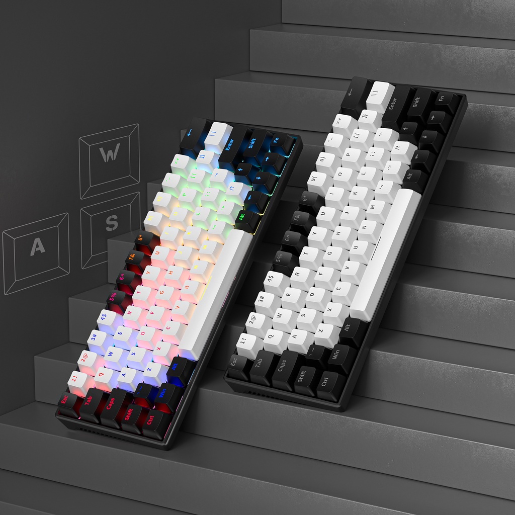 Zifriend Ka6406 Mechanical Keyboard Gaming Wired 63 Keys | Shopee ...