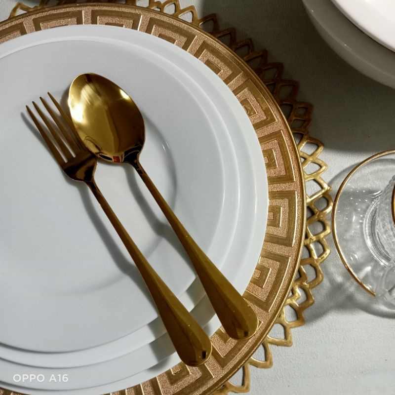 6 PIECES CERAMIC PASTA PLATE / SALAD PLATE / SAUCER / SIZES 9 INCHES ...