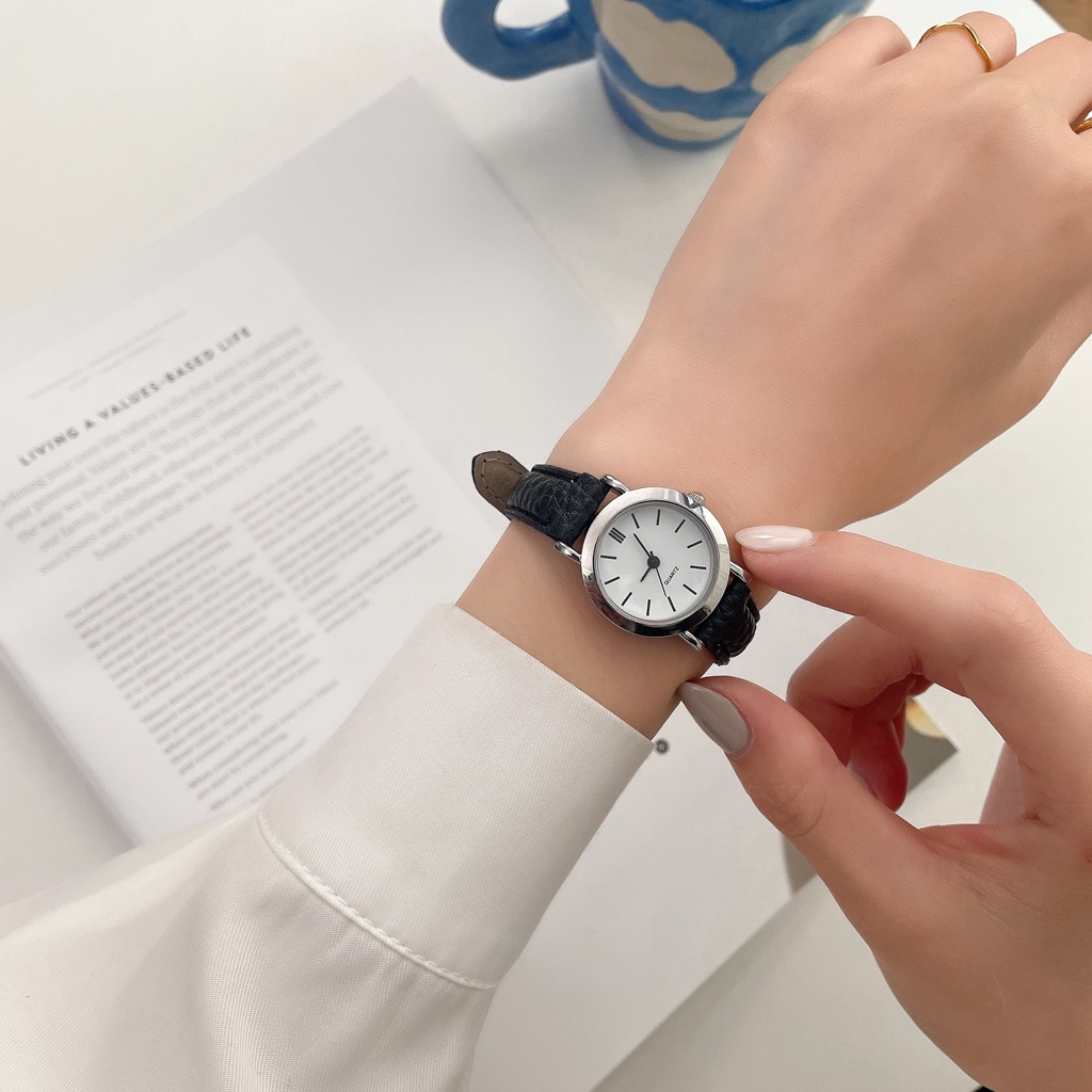 Korean women's watch simple ladies watch retro student watch quartz ...
