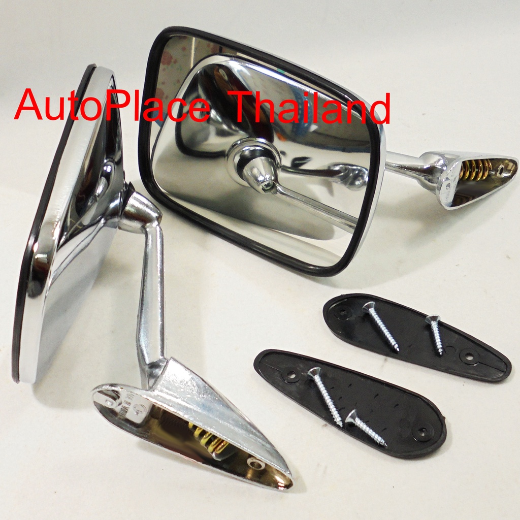 For Ford F-100 Ranger 1967-72 Black Rim Chrome Door & Fender Side View ...