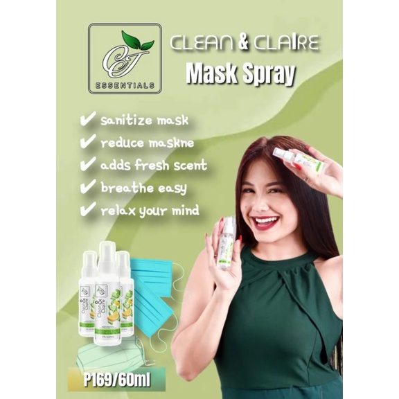 Cj EssentialOils Mask Spray | Shopee Philippines