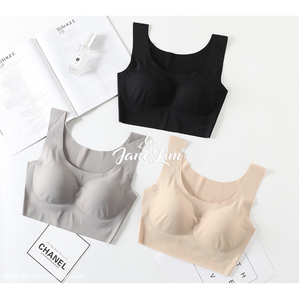 Japan Seamless Ultra thin inner Bra Airy Comfortable and Breathable Bra ...
