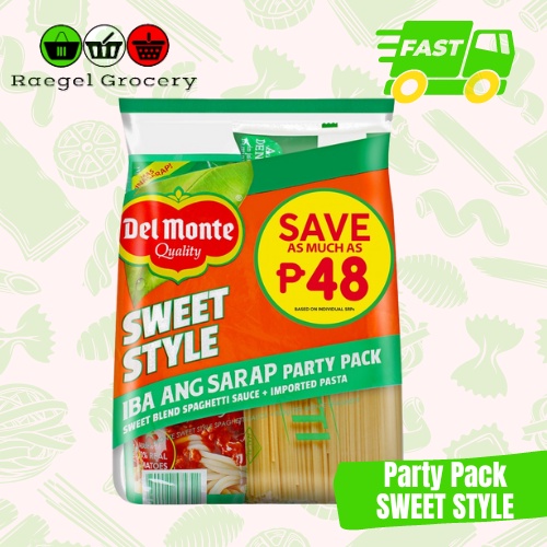 Del Monte Spaghetti Sweet Style Party Pack 1.6kg | Shopee Philippines