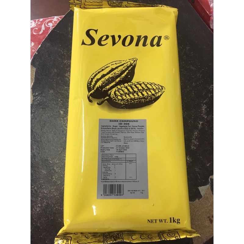 SEVONA Dark Chocolate Bar 1 Kg NET | Shopee Philippines