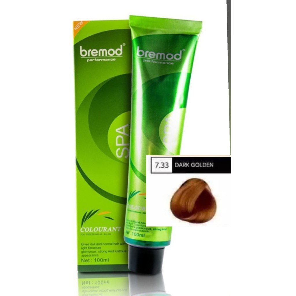 Bremod Hair Color only 7.33 dark golden | Shopee Philippines
