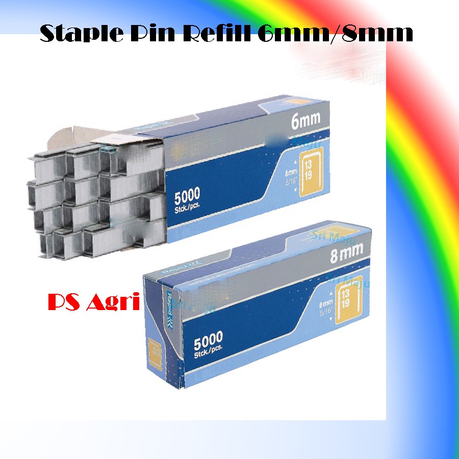 Raid Staple Pin Refill ( 6mm/ 8mm ) ( 3000 stack/ Box ) | Shopee ...