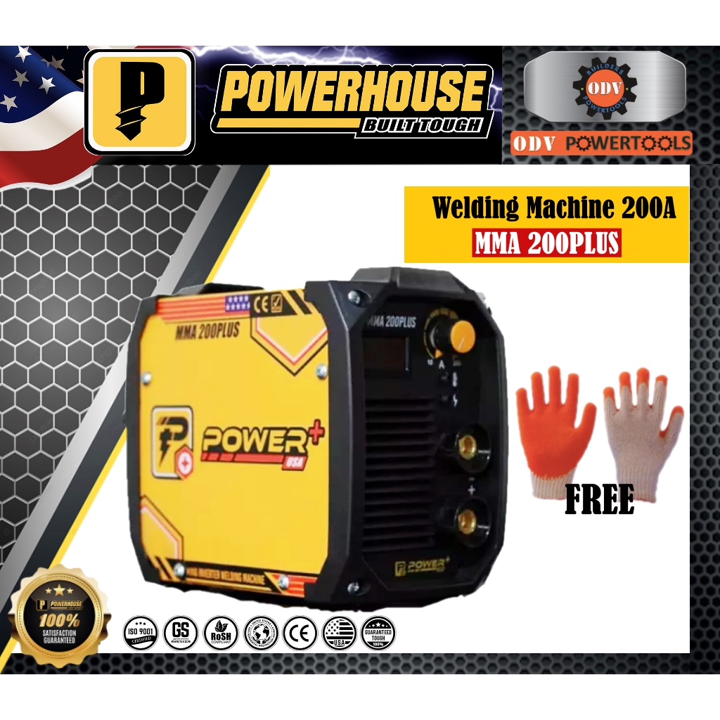 POWERPLUS (by POWERHOUSE) Inverter Welding Machine 200A (MMA 200PLUS ...
