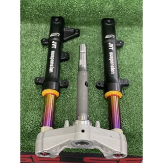 JVT Motorcycle Front Shock With T Post For Sniper150 (Titanium With ...