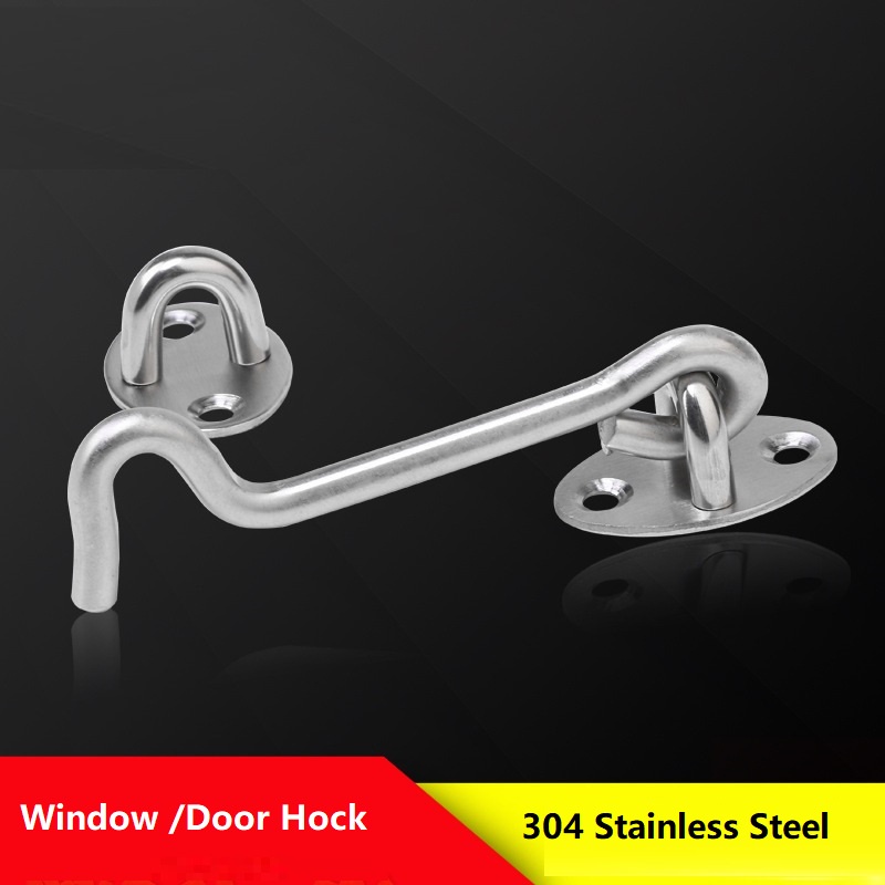 304 Stainless Steel Wind Hook Window Hook Clasp Door Hook With Extra ...