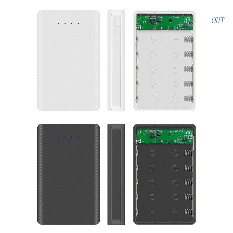 OUT Indicator Display 18650 Battery Holder Batteries Case Storage Box ...