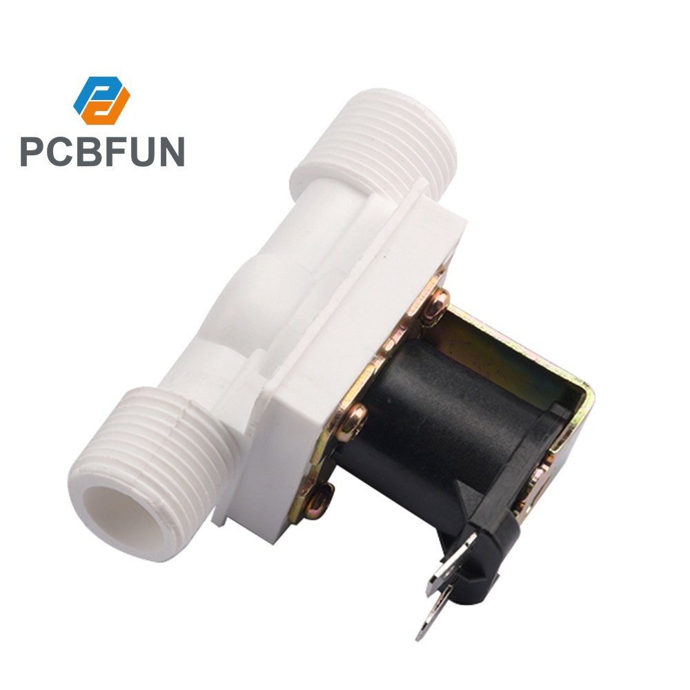 Pcbfun 1/2" N/C Dc 12V Magnetic Electric Solenoid Valve Switch Water ...