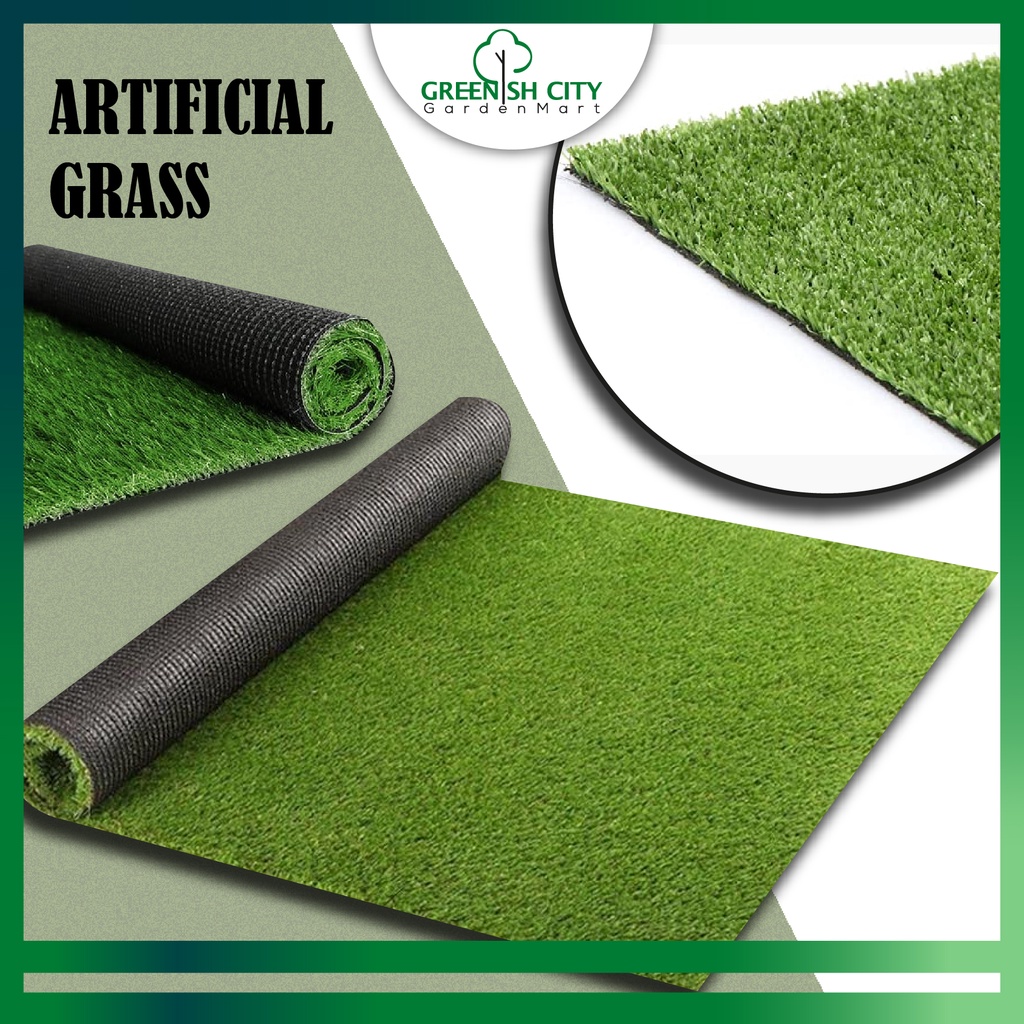 GNC - Artificial Grass Carpet Synthetic Rumput Tiruan Deco【1FEET x 0 ...