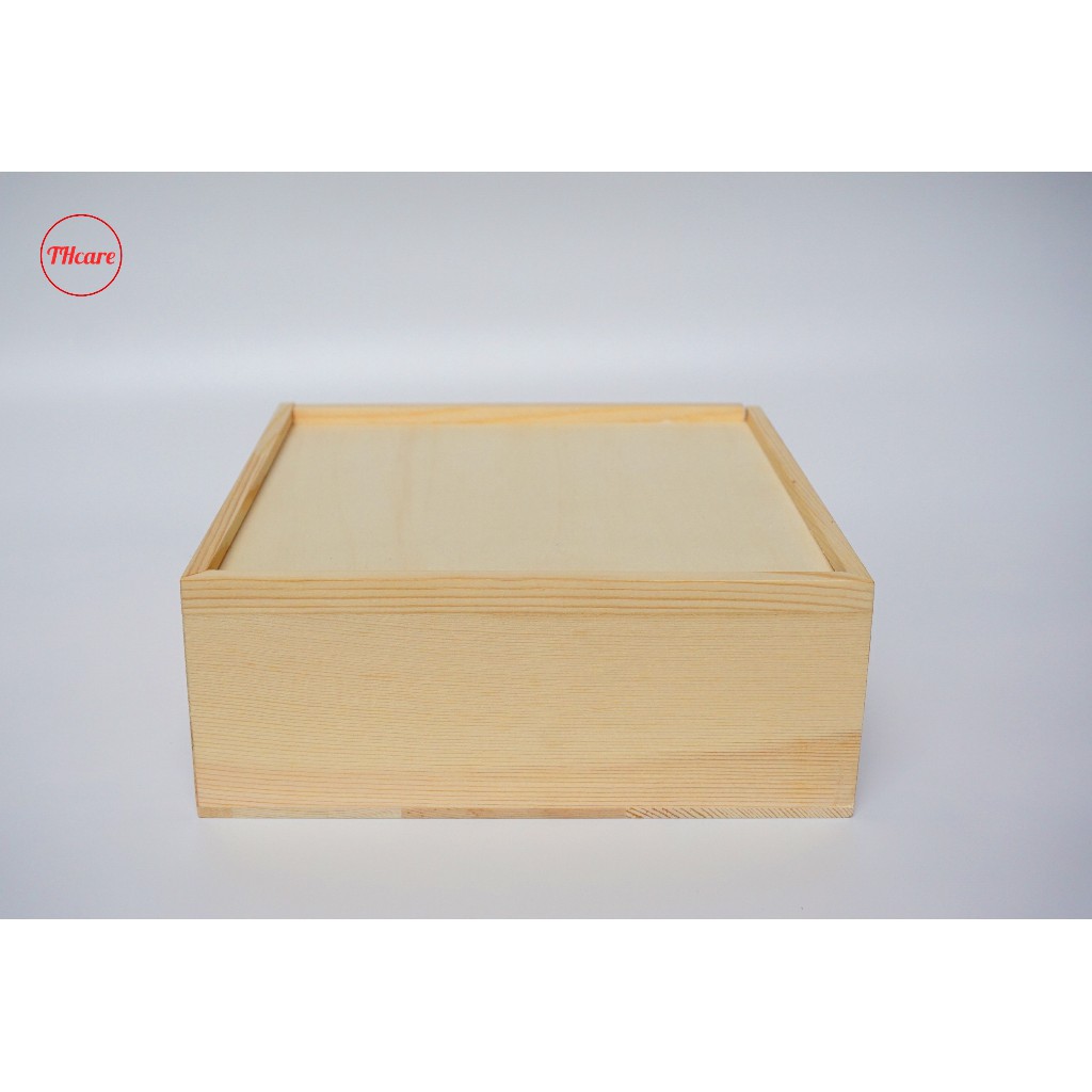 Pine wood box for natural wood grain slide lid | Shopee Philippines
