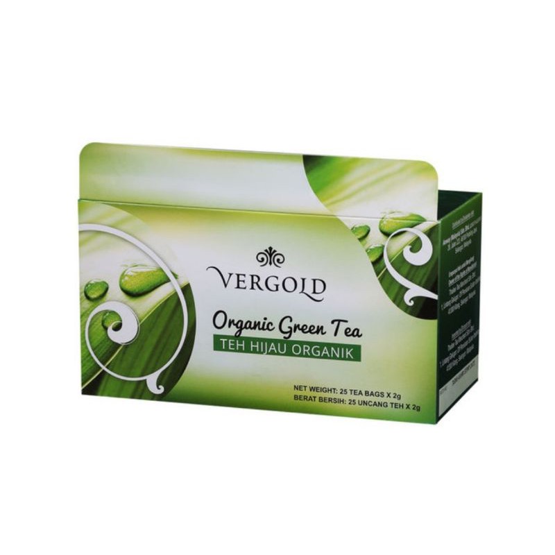 Vergold Organic Green Tea(25 sachet) | Shopee Philippines