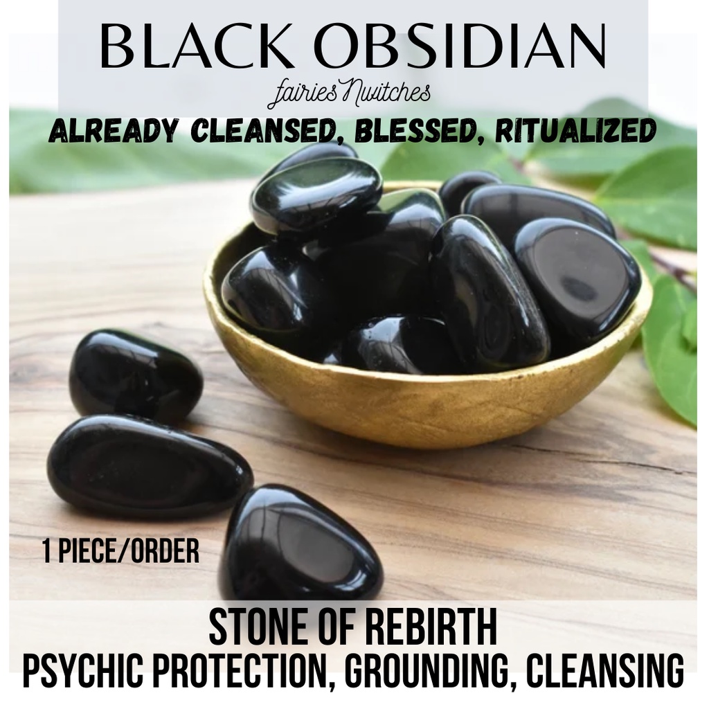 Obsidian POCKET Stone Talisman and lucky charm for Understanding of ...