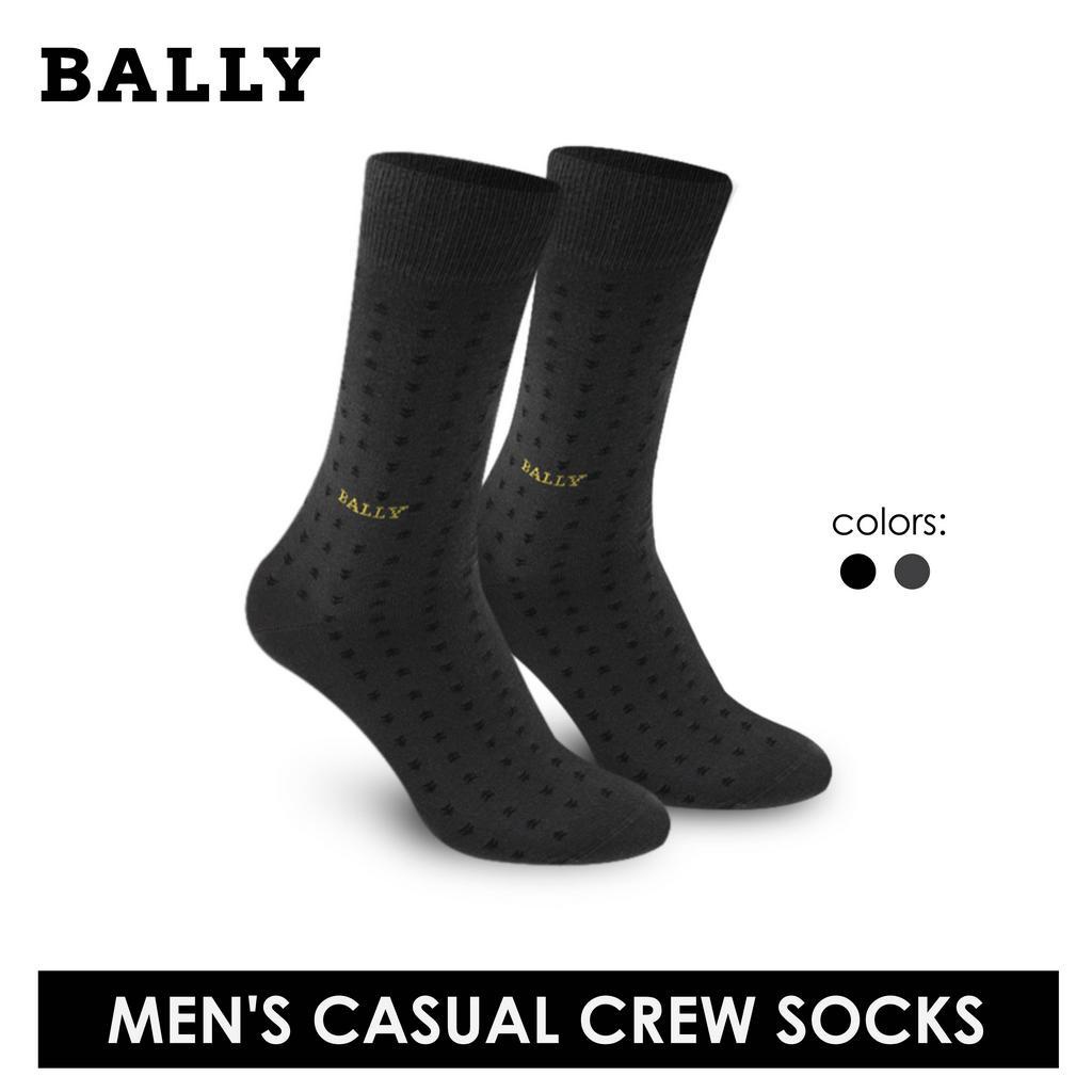 Bally Men's Premium Cotton Light Performance Dress Crew Socks 1 pair ...