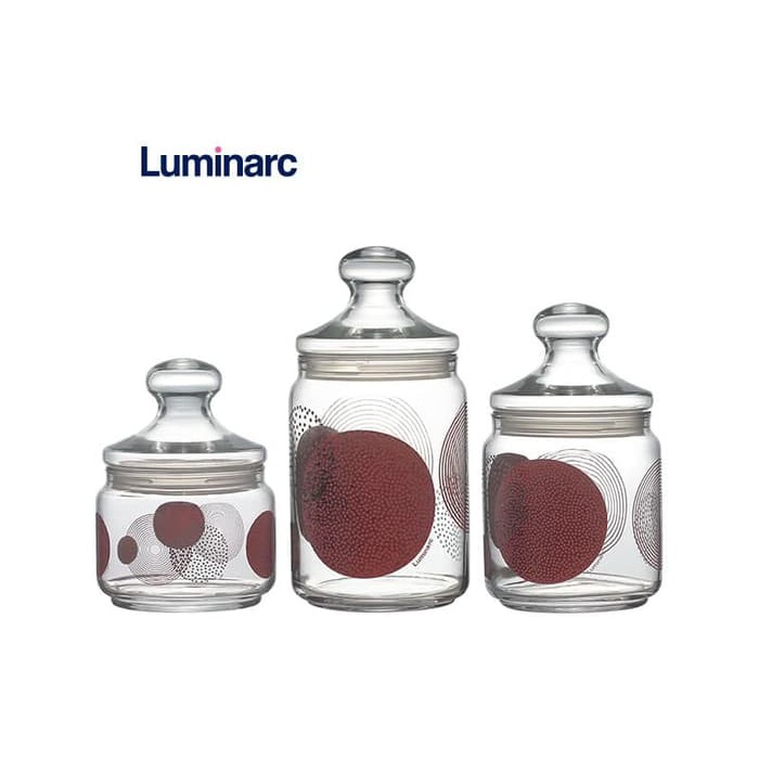 Luminarc N167 contest Red Club Jar 1 Set Contains 3pcs / Jar Set ...