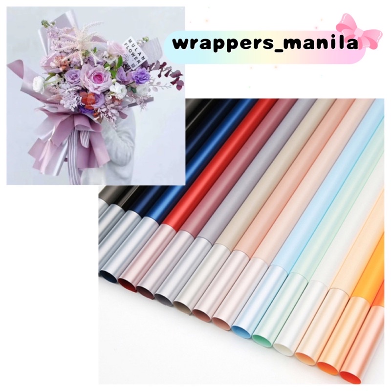 20in1 Pack Plain Double-Sided Wrappers Bouquet Wrapping Material ...