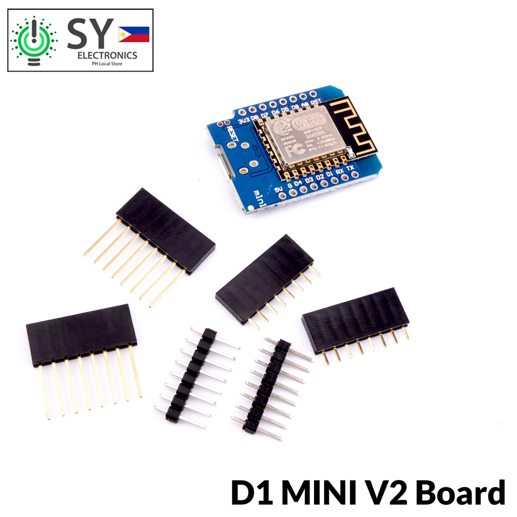 WEMOS D1 Board Mini V2 R1 R2 Wi-Fi Arduino NodeMCU Compatible CH340G ...