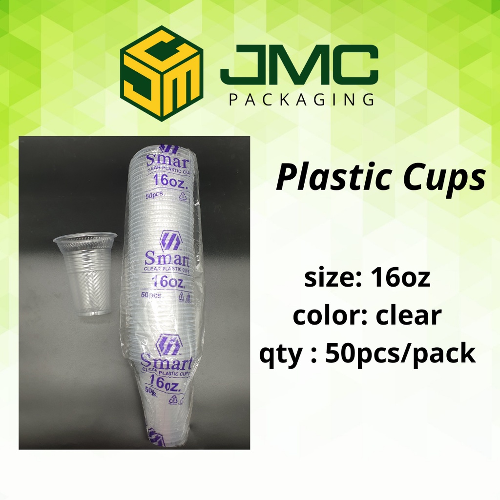 Plastic Cups / disposable plastics cup 50pcs/pack | Shopee Philippines
