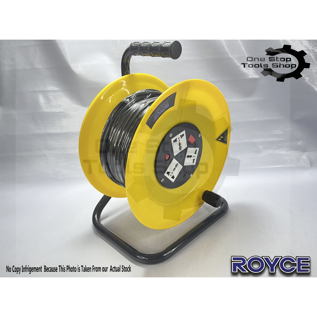 ONE STOP TOOLS SHOP ORIGINAL ROYCE HEAVY DUTY Cable Reels 40 Meters RCR ...