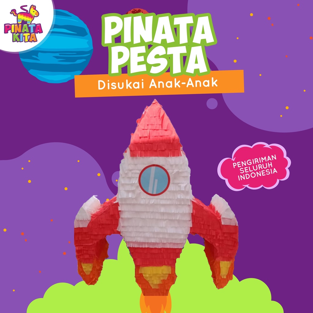 Rocket pinata / nasa pinata / Astronaut pinata / Pull pinata / pinata ...