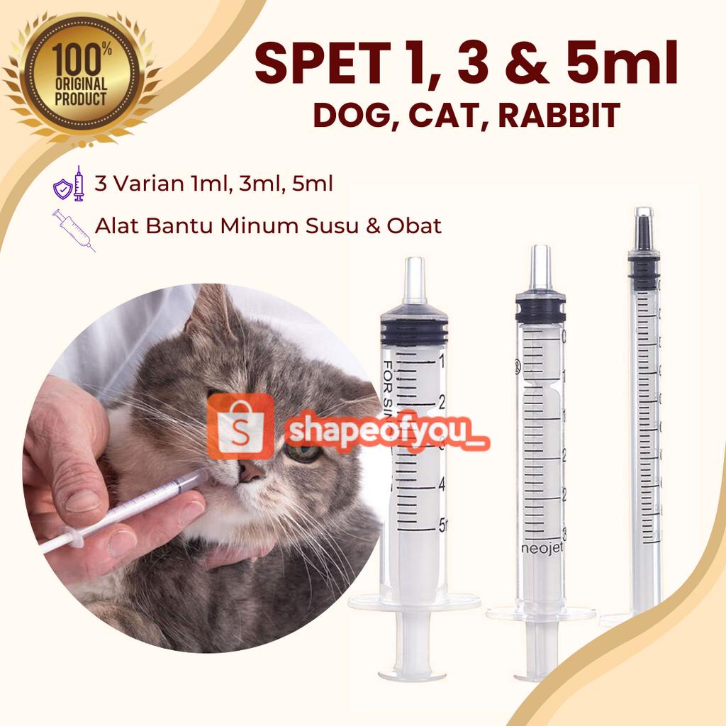 Spet Cat 1ml/3ml/5ml/10ml Syringe 1cc 3cc 5cc 10cc Syringe Sling Syringe Animal Medicine ...