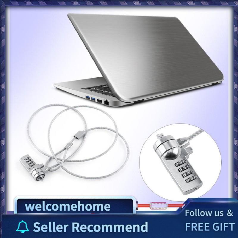 [Seller Recommend]Laptop Combination Security Lock Cable Chain For ...