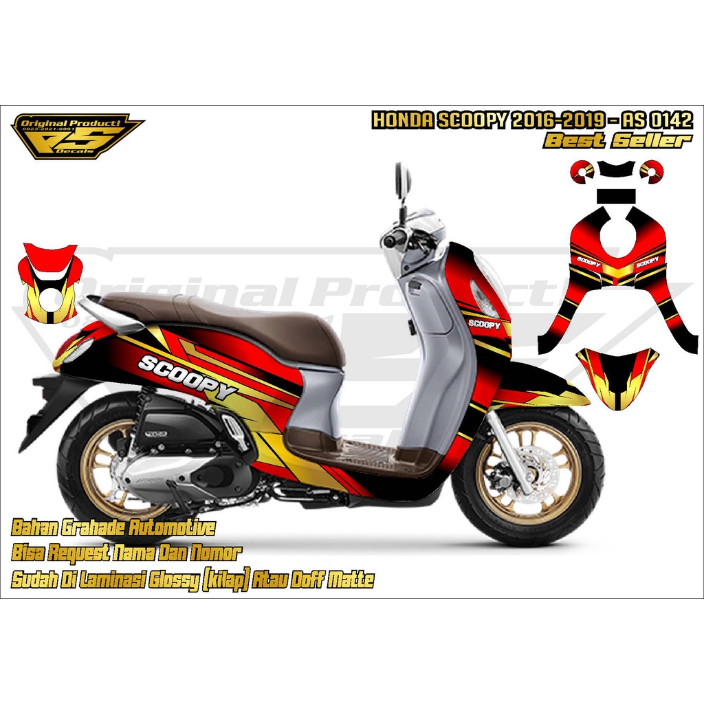 0142 FULL BODY CUSTOM Motorcycle Sticker For SCOOPY | Shopee Philippines
