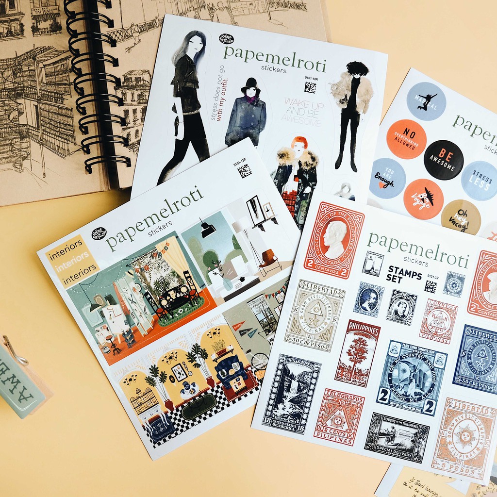 Papemelroti Premium Stickers | Stationery | CLEARANCE | Shopee Philippines