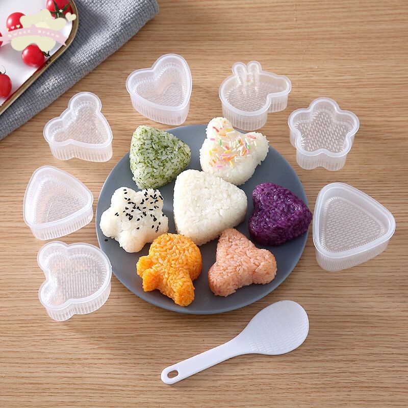 Various Shapes of Rice Ball Mold Silicone Rice Ball DIY Mold Cake Mold ...