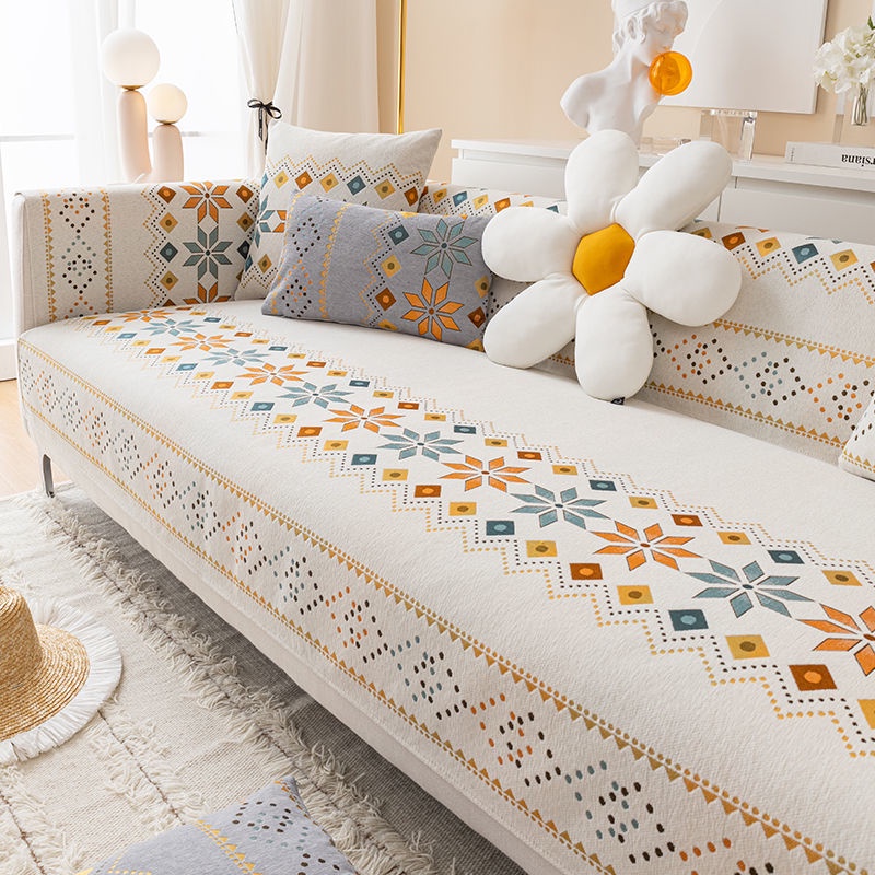 universal fabric sofa cover set for 3seater American non-slip backrest ...