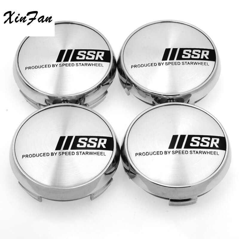 XINFAN 4pcs 65mm JDM SSR Wheel Center Hub Caps ssr Racing Wheels Cap ...
