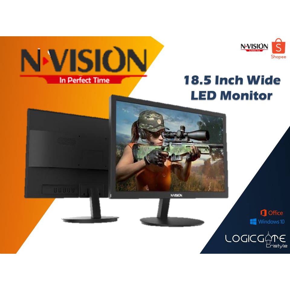 Nvision 18.5 /19/20/21.5 inches LED HD Monitor HDMI VGA | Shopee ...